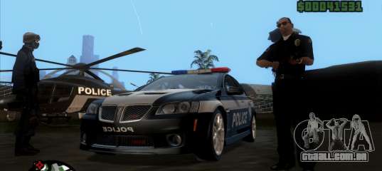 Pontiac G8 Police para GTA San Andreas