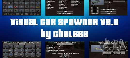 Visual Car Spawner v3.0 para GTA San Andreas