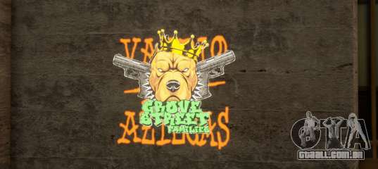Grove Street Graffiti Replacer HD Textured Custom para GTA San Andreas ...